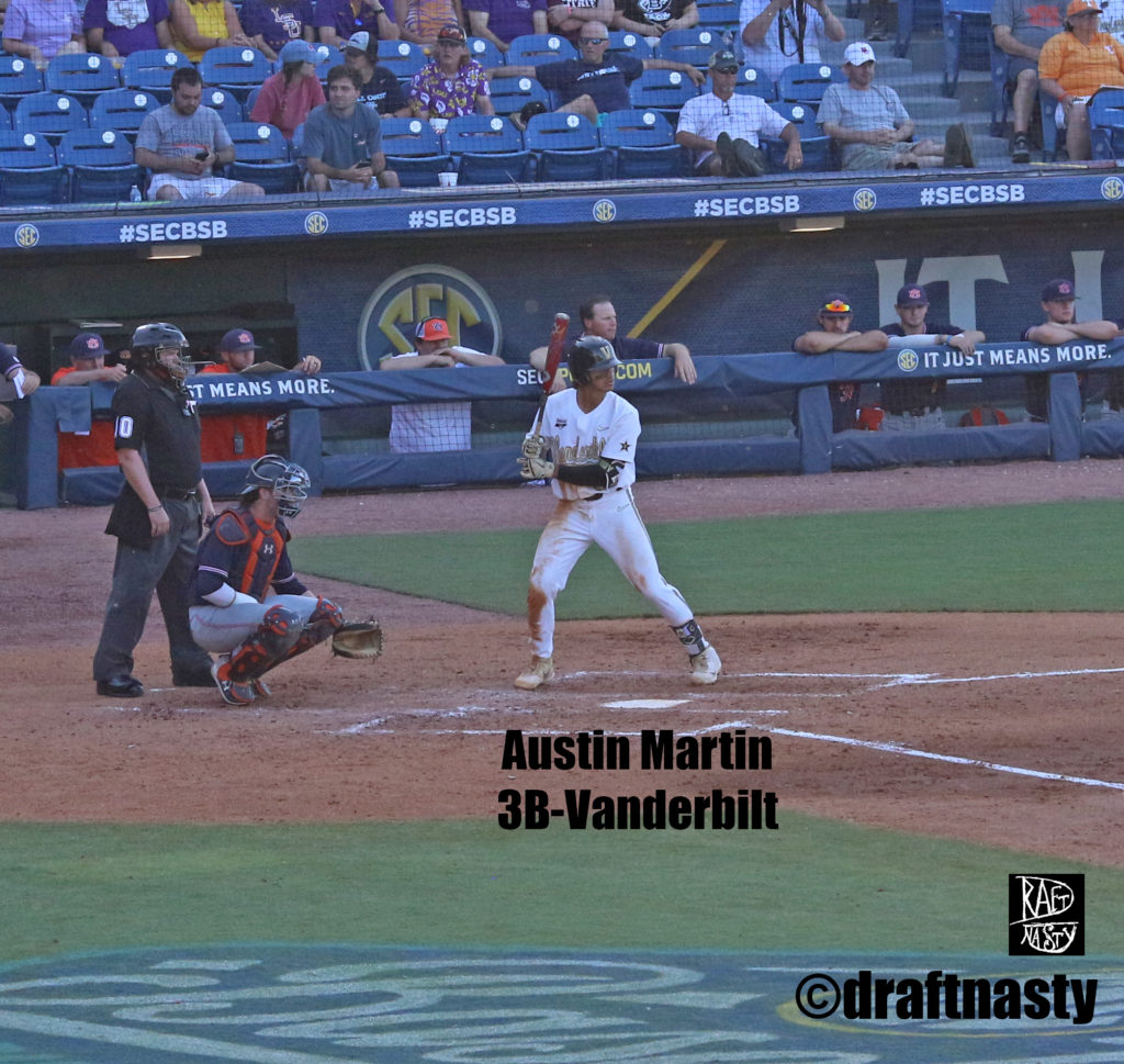 Toronto Blue Jays 2020 1st Round pick, 5th overall: Austin Martin IF/OF ...