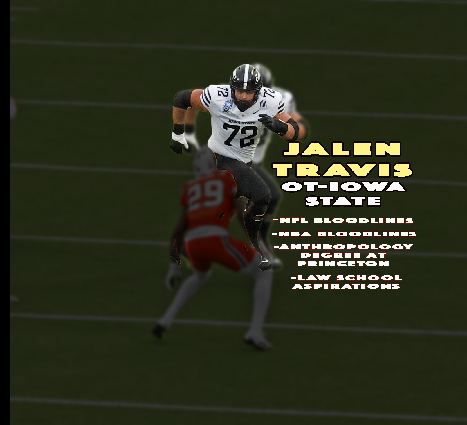 Jalen Travis OT-Iowa State, Princeton | 2025 NFL Draft Film Review ...